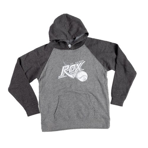 Youth Two Toned Grey Hooded St. Cloud Rox Sweatshirt | St. Cloud Rox ...
