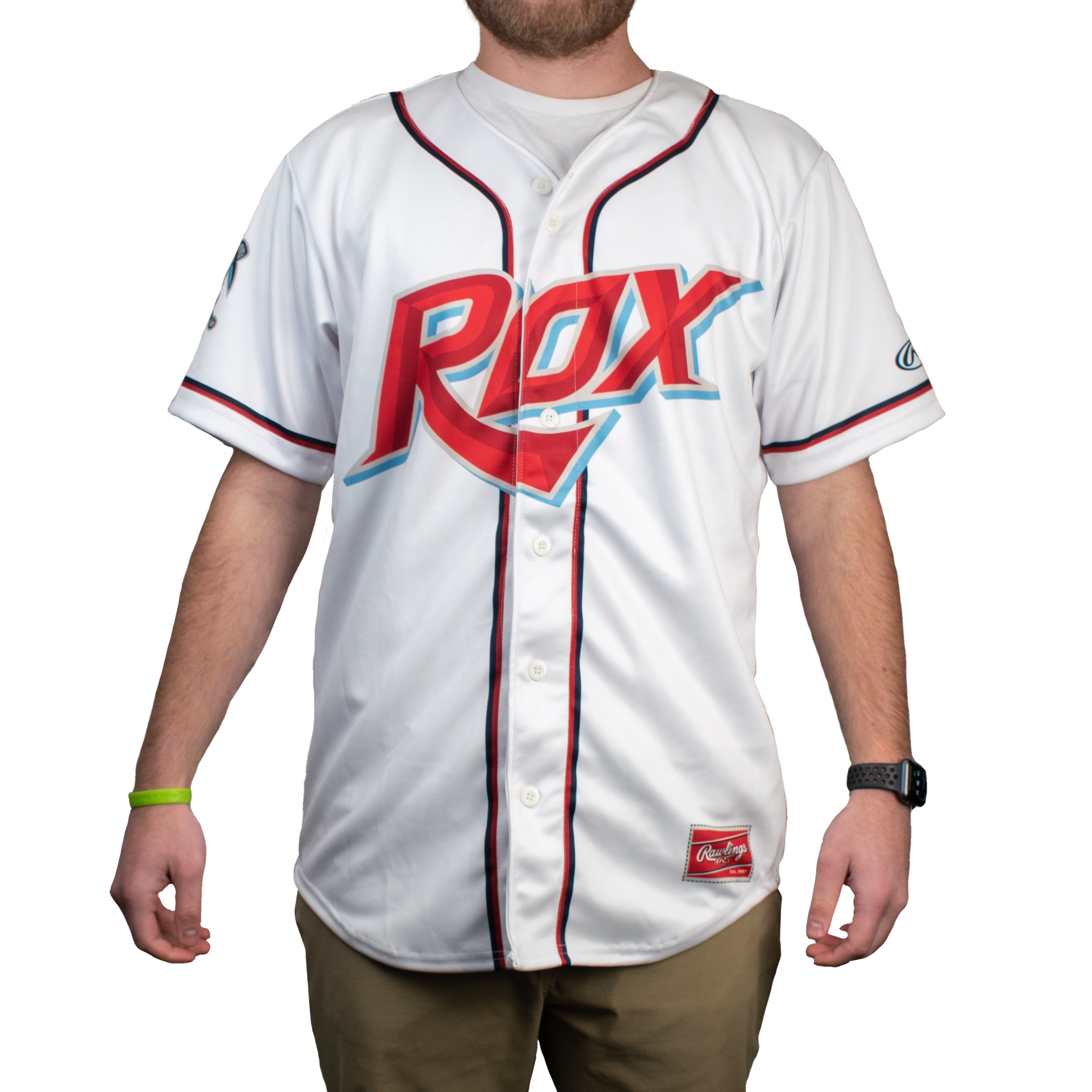 White Game Jersey | St. Cloud Rox Baseball Club